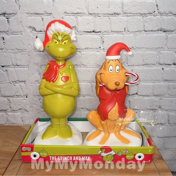 Dr. Seuss | Other | Dr Seuss The Grinch And Max Blow Mold Set | Poshmark